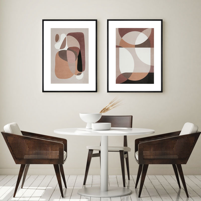 Photoprint Curvy Forms - Paintings - 216 € - Chulo Interior Design